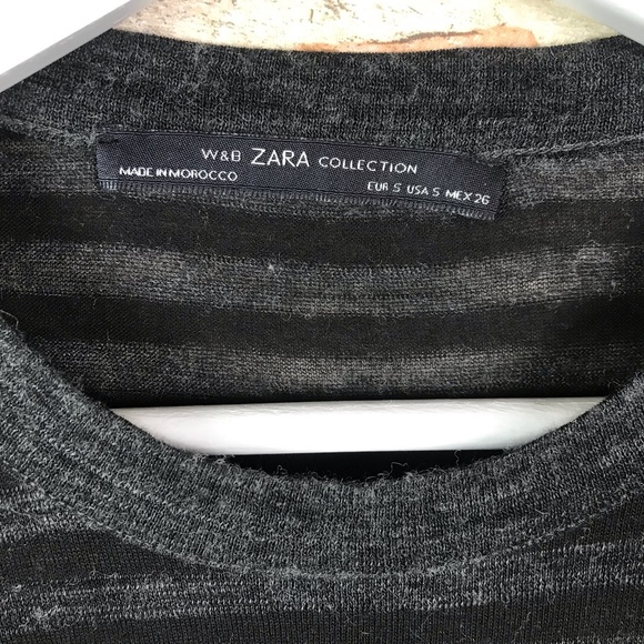 Zara | Tops | Zara Wb Collection Mixed Media Top Sheer Stripe | Poshmark